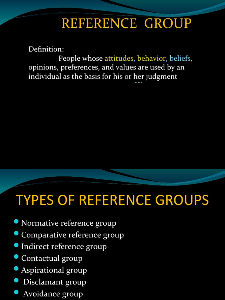 Consumer Behaviour Reference Groups | PDF | Business | Behavior