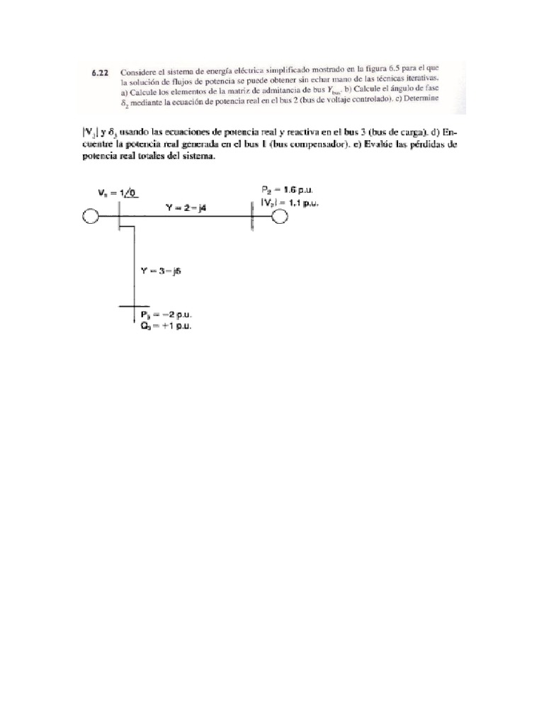 Ejercicios Flujos de Potencia | PDF