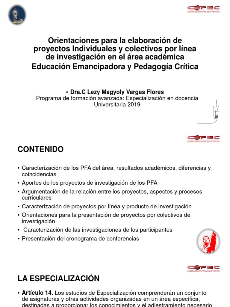 LOS PFA DEL AREA EDUCACION - Clase Integrada CEPEC | PDF | Conocimiento | Empirismo