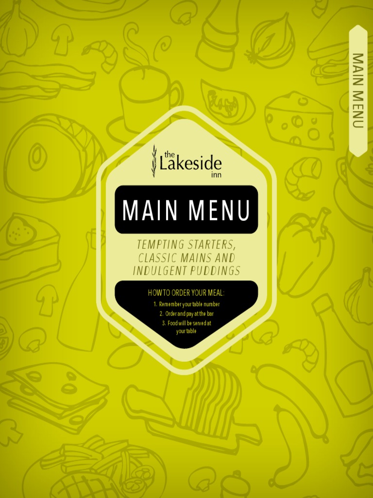 Lakeside Inn Menu | PDF | Menu | Salad