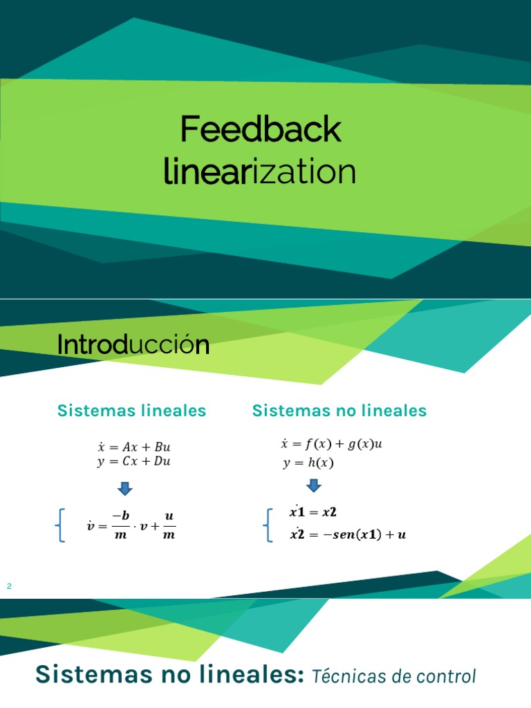 Feedback Linearization | PDF | Análisis de sistemas | Realimentación