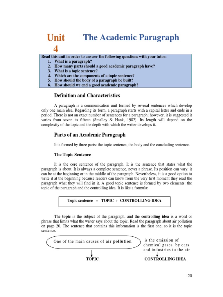 The Academic Paragraph PDF | PDF | Air Pollution | Atmosphere Of Earth