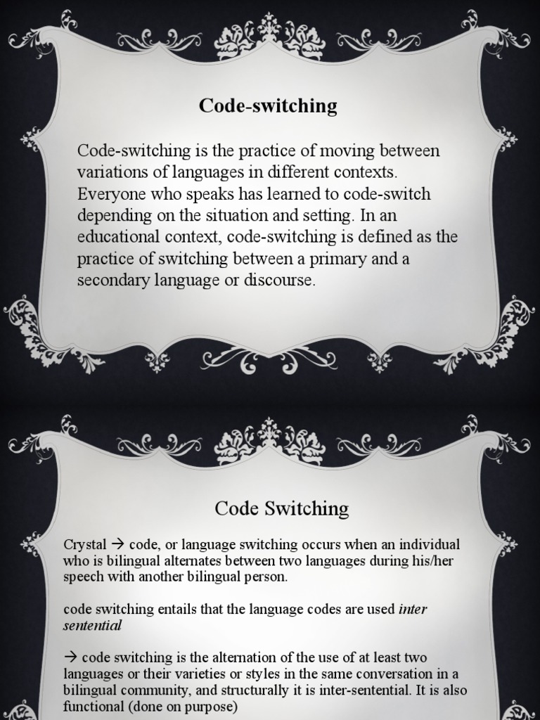 Code Switching
