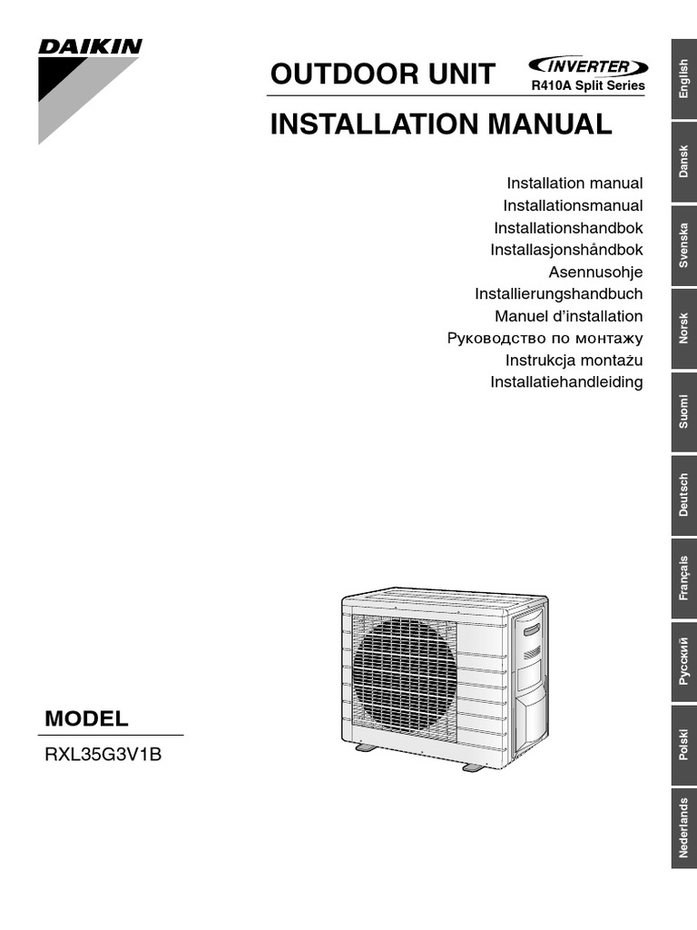 01 - EN - 3P232550-13C RXL35G3V1B - Installation Manuals - English ...