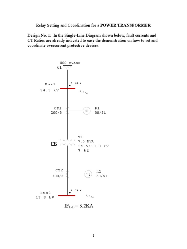 Overcurrent Relay Setting Coordination For A Power Transformer Pdf
