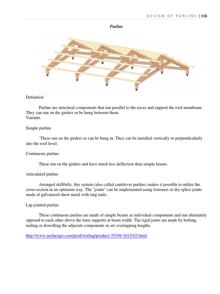 Design of Purlins | PDF | Beam (Structure) | Truss