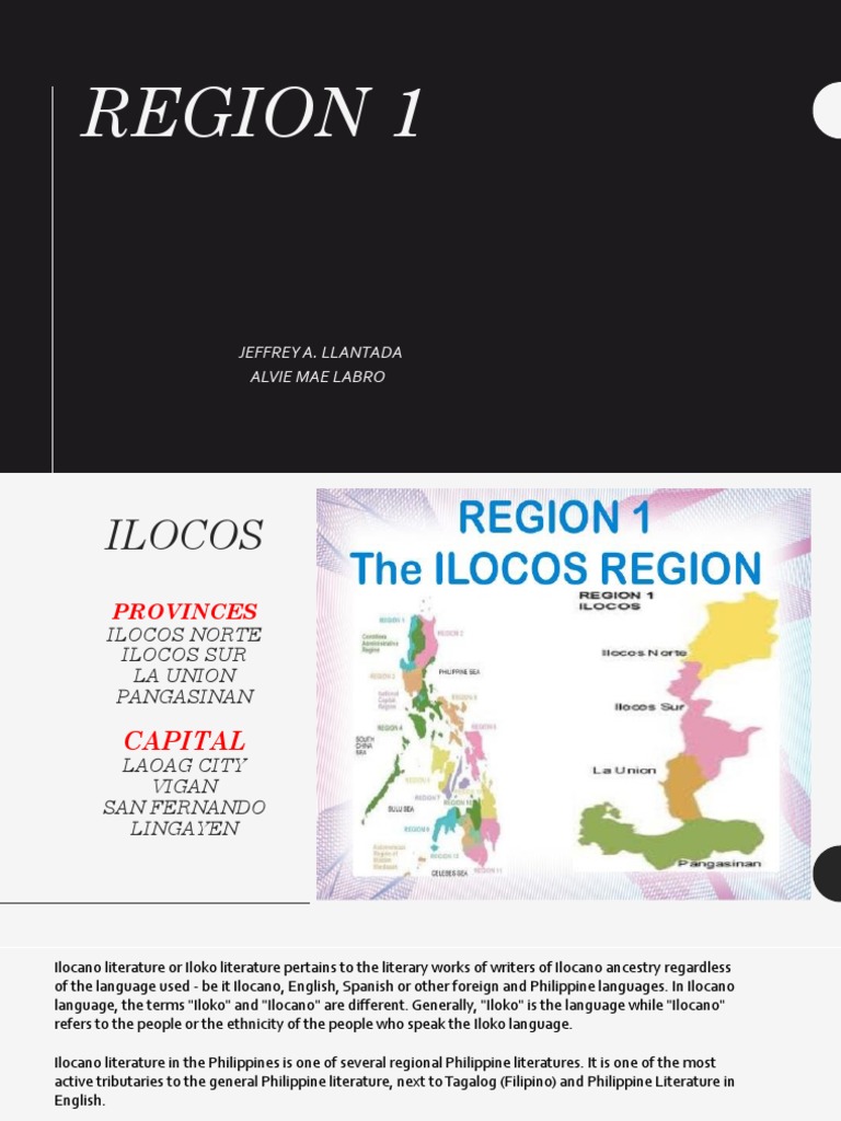 Region 1 (Ilocos Region) | PDF | Philippines | Languages