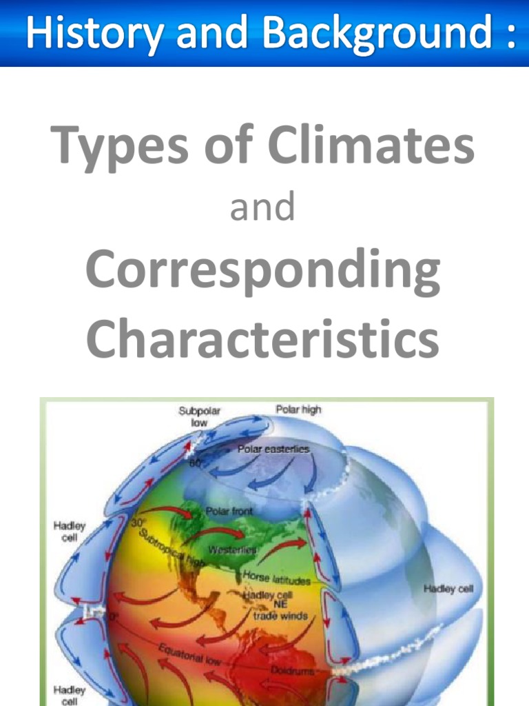 Types of Climates and Corresponding Characteristics | PDF | Climate | Rain