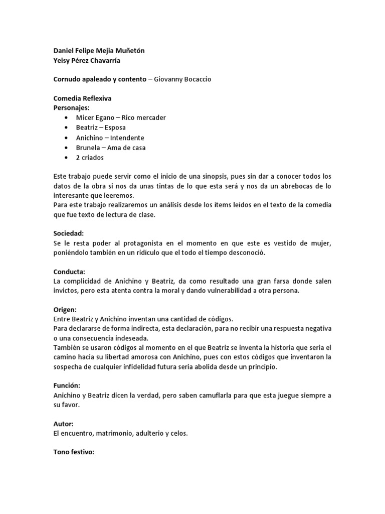 Cornudo Apaleado y Contento | PDF