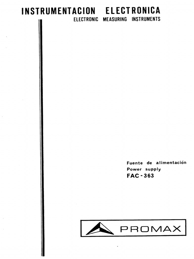 Promax FAC-363 - Manual | PDF