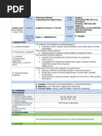 Lesson Plan in Science Grade 9 COT 4 With Indicators | PDF | Projectiles | Acceleration