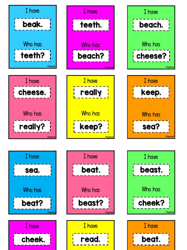 Phonics Loop Game Cards PDF | PDF