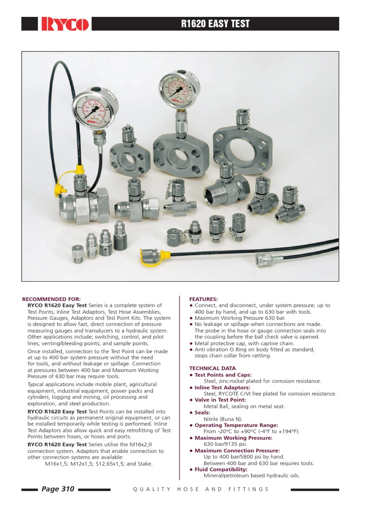 Ryco Test-Points-and-Gauges | PDF | Screw | Valve