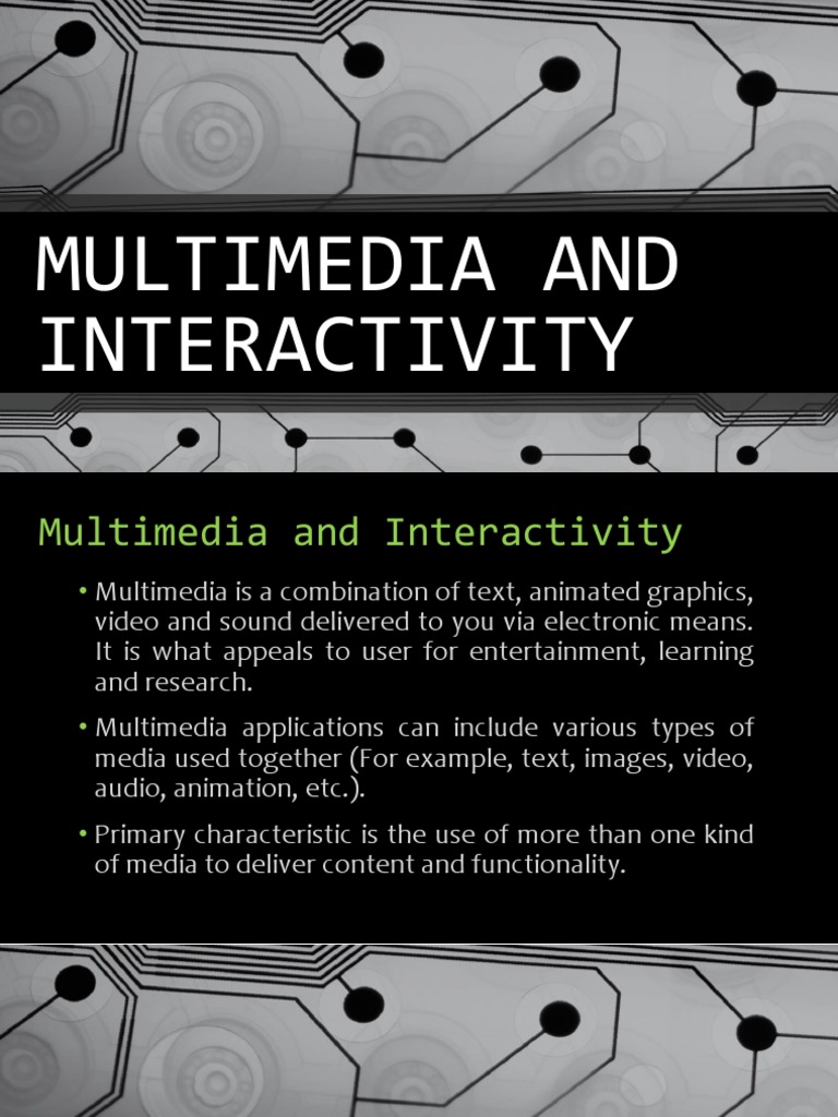 Understanding Multimedia and Interactivity | PDF