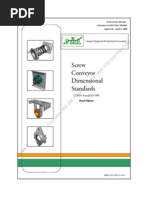 ANSI/CEMA Standard 300-2021, PDF, Screw Conveyor, 52% OFF