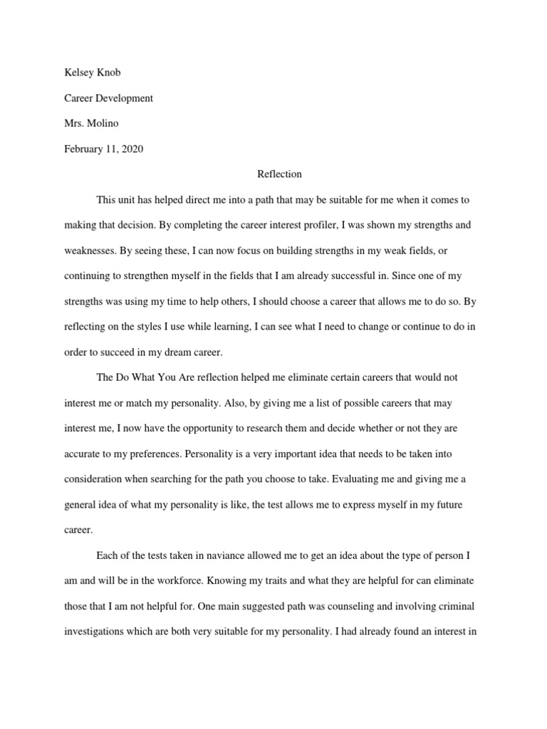 Unit 1 Module 2 Reflection Assesment | PDF