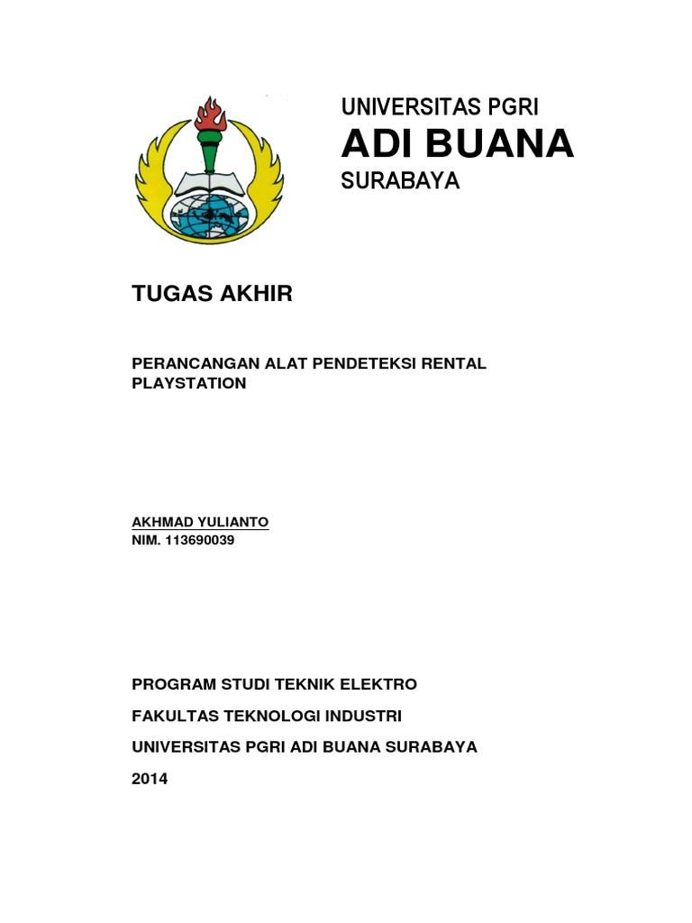 Format Cover Skripsi Teknik Elektro | PDF