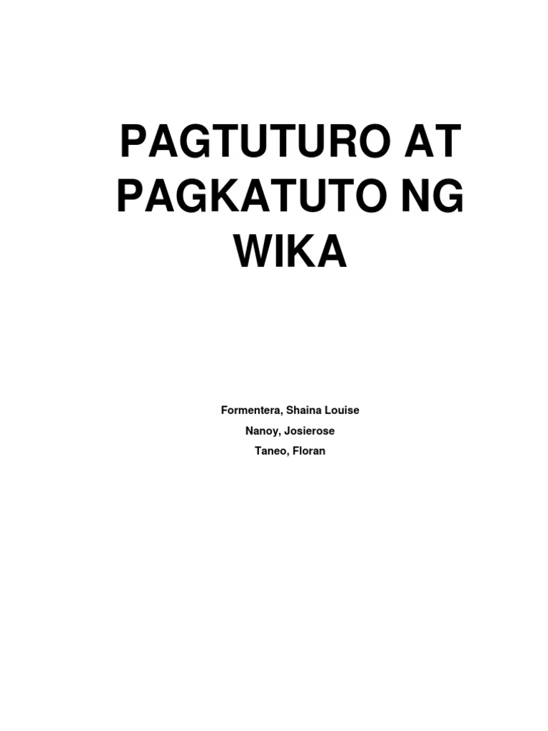 Hulagway NG Filipino | PDF