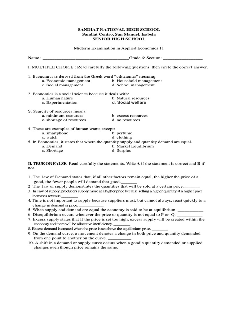 Summative | PDF | Supply And Demand | Supply (Economics)