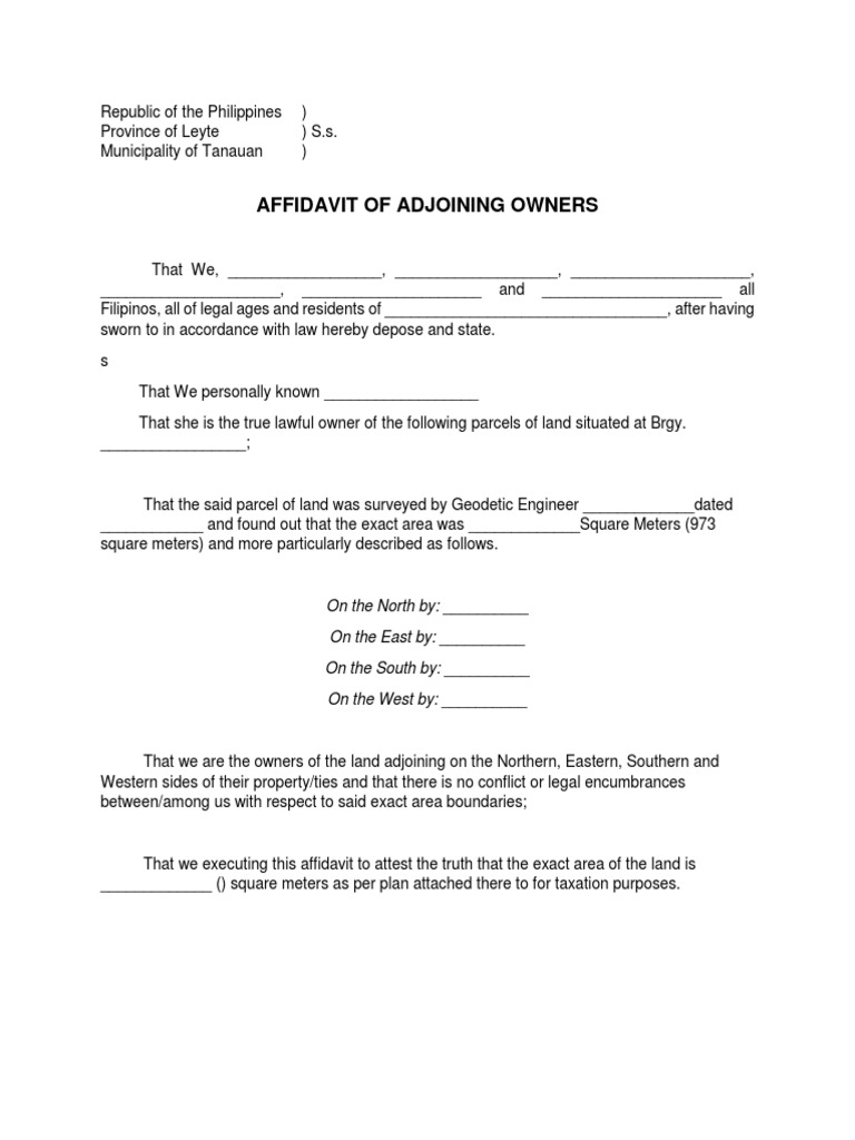 AFFIDAVIT OF ADJOINING LOT OWNERS.docx