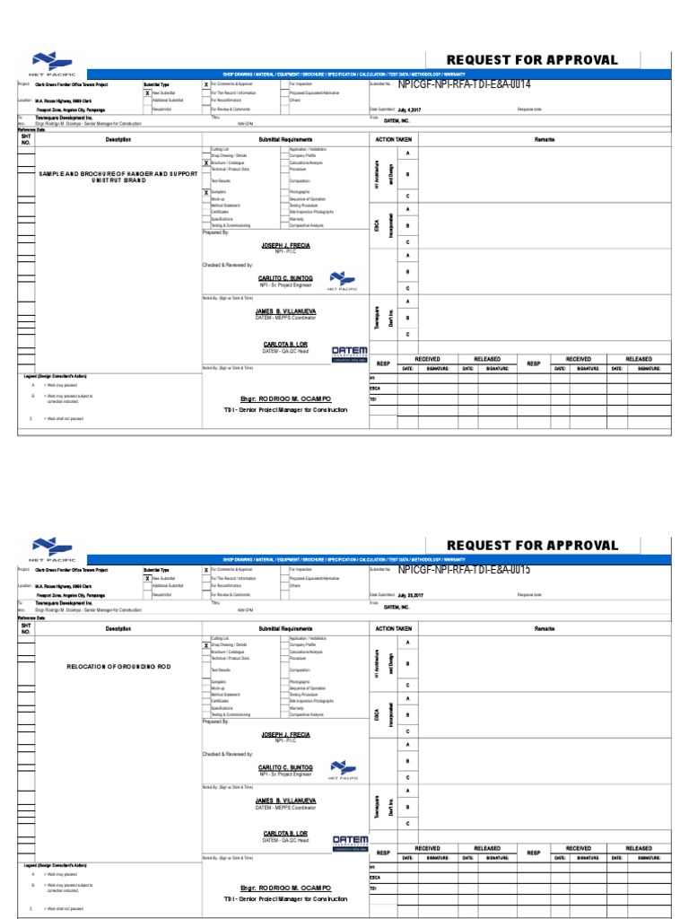 RFIA | PDF | Specification (Technical Standard) | Engineering