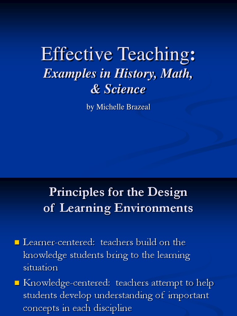 Effective Teaching Strategies In Stem Pdf Teachers Science