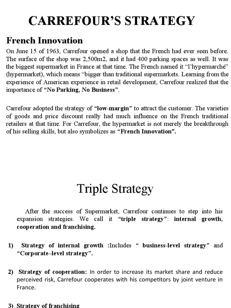 Retail Carrefour Case Study | PDF | Retail | Walmart