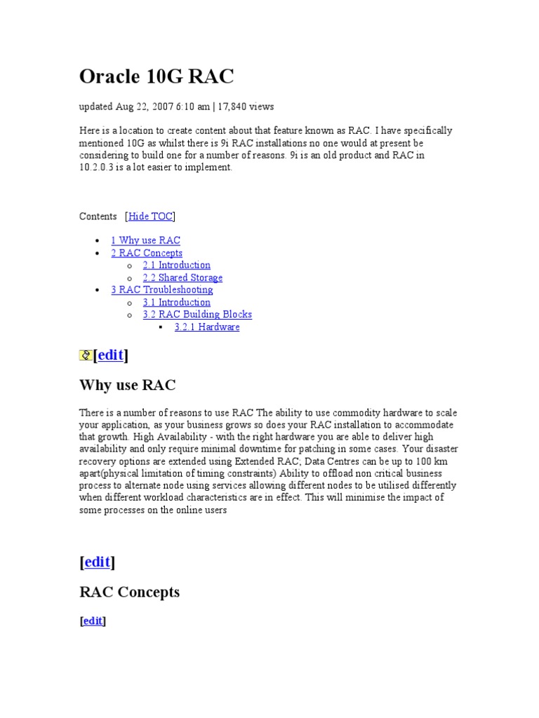 10 Grac Pdf Oracle Database Computer Cluster