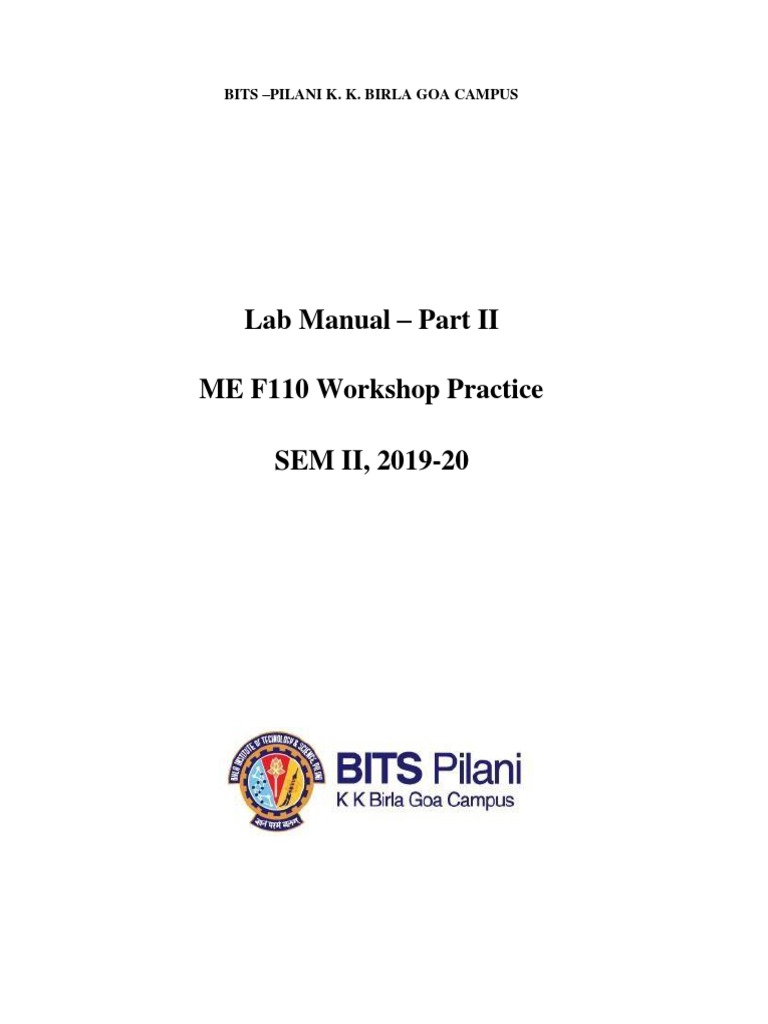MEF 110 Lab Manual Part II - Report Content and Summary Sheets | PDF ...