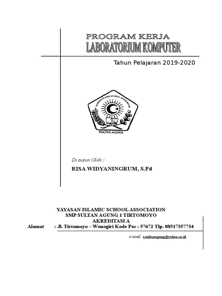 Program Kerja Lab - TIK | PDF