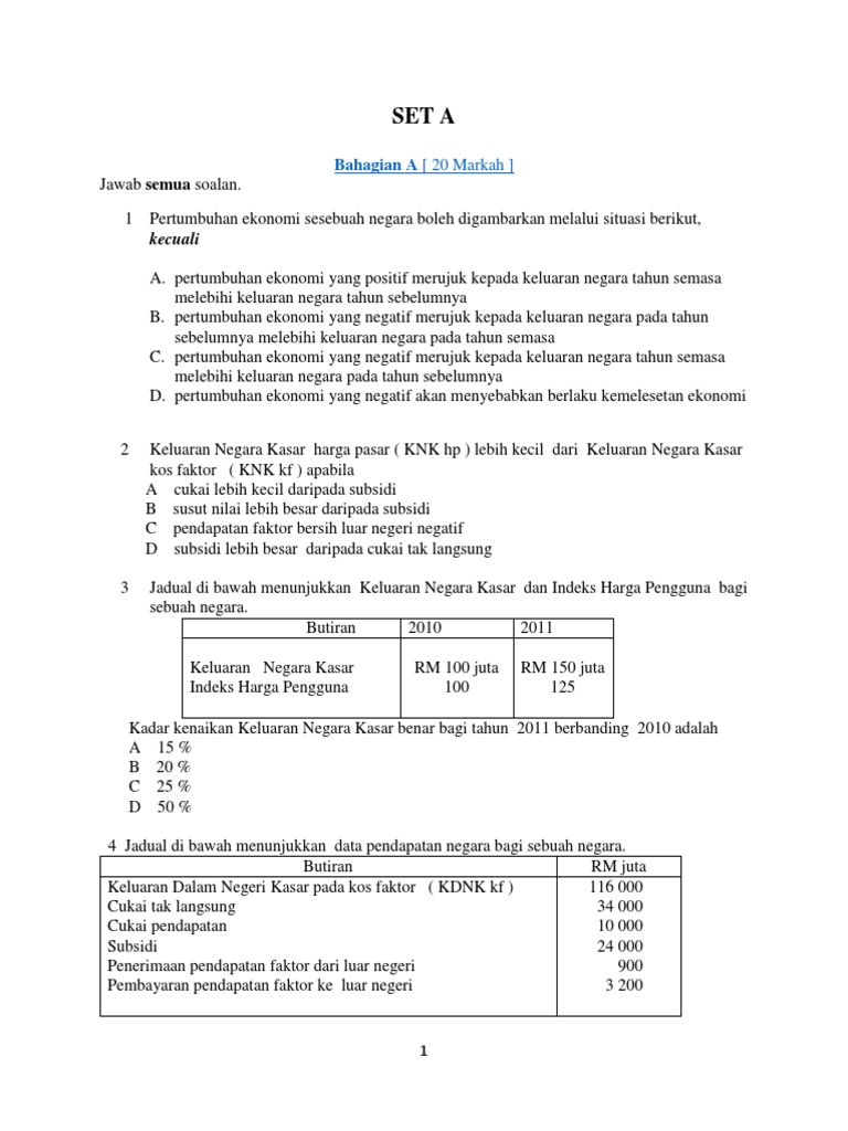 Latihan Objektif | PDF