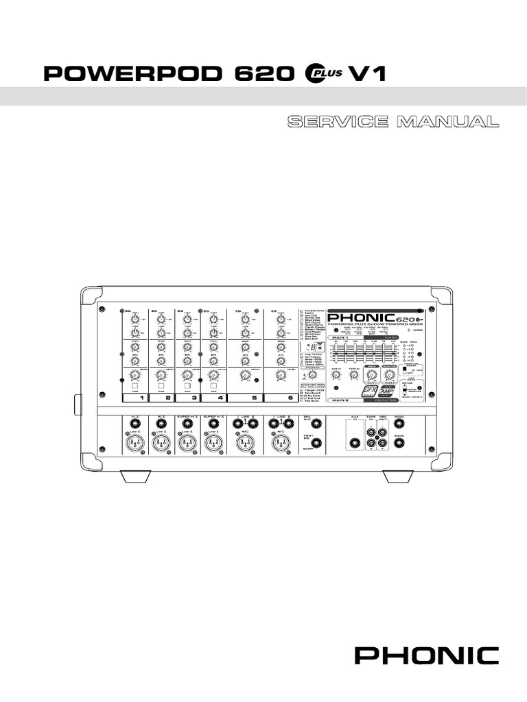 Phonic - Powerpod 620 Plus v1 - SM PDF | PDF | Audio Engineering ...