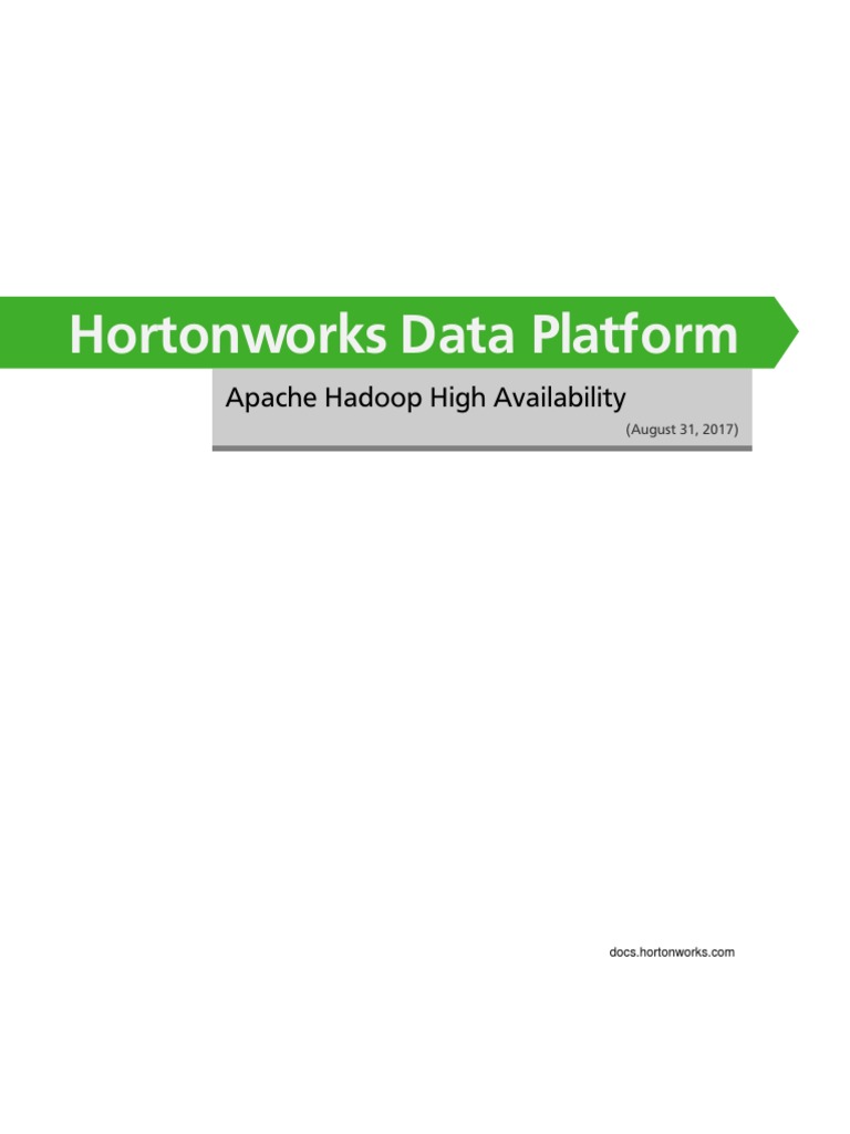 BK - Hadoop High Availability | PDF | Apache Hadoop | Replication (Computing)
