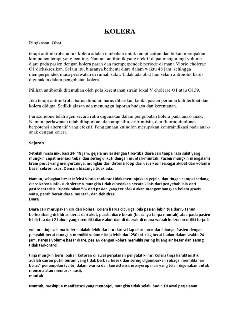 KOLERA | PDF | Pengembangan Diri