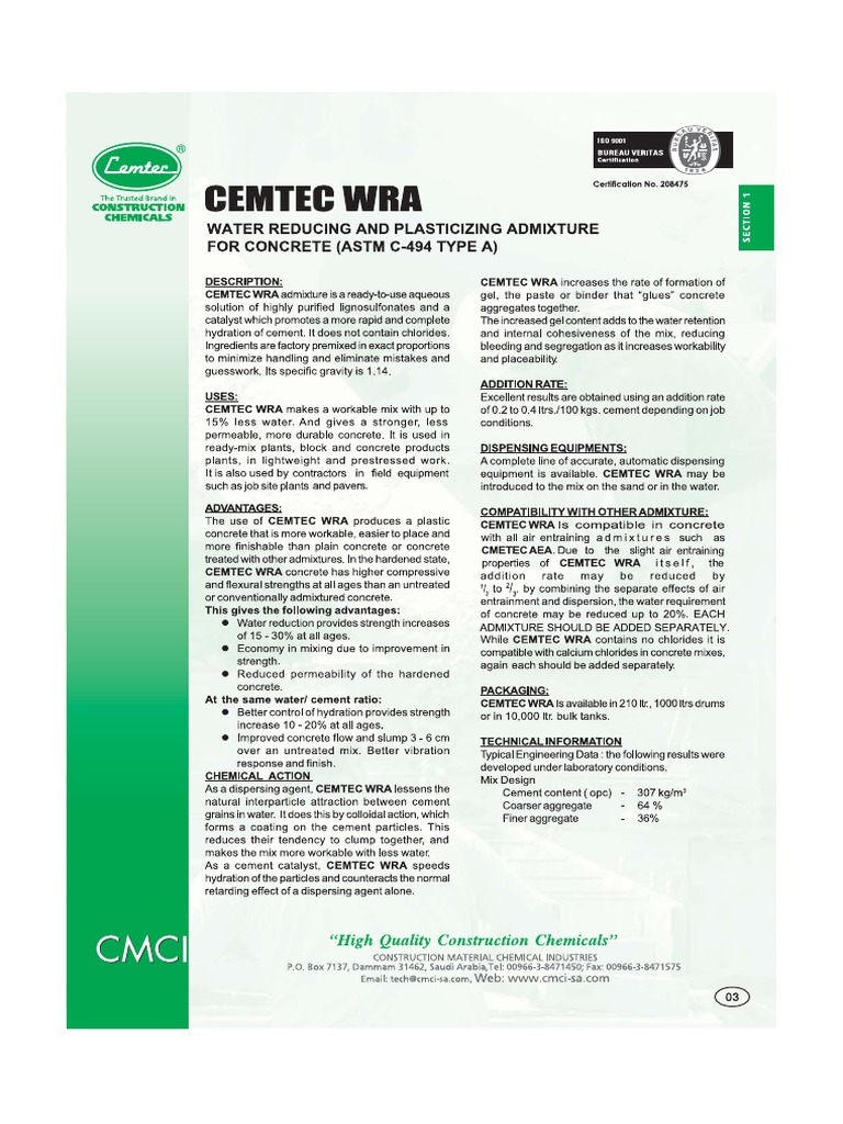 Cemtec WRA | PDF