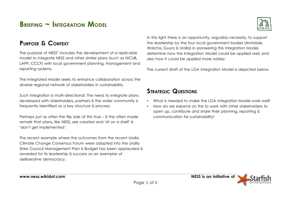 Briefing IntegrationModel | PDF