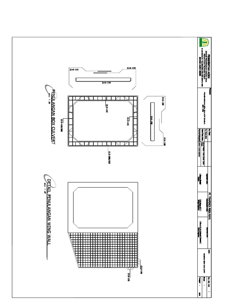BOX CULVERT ACEH BARAT-pembesian PDF | PDF
