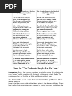 Analysis of "The Nymph's Reply" | PDF