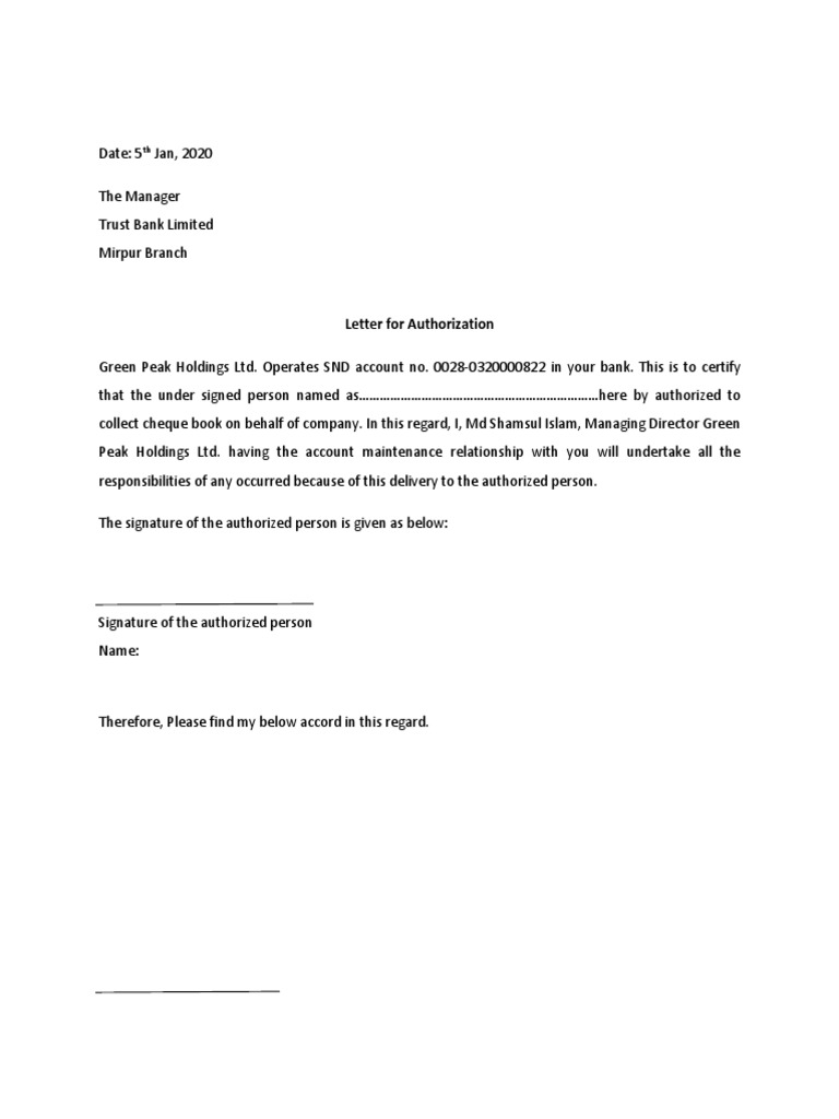 Bank Cheque Book - Authorization | PDF