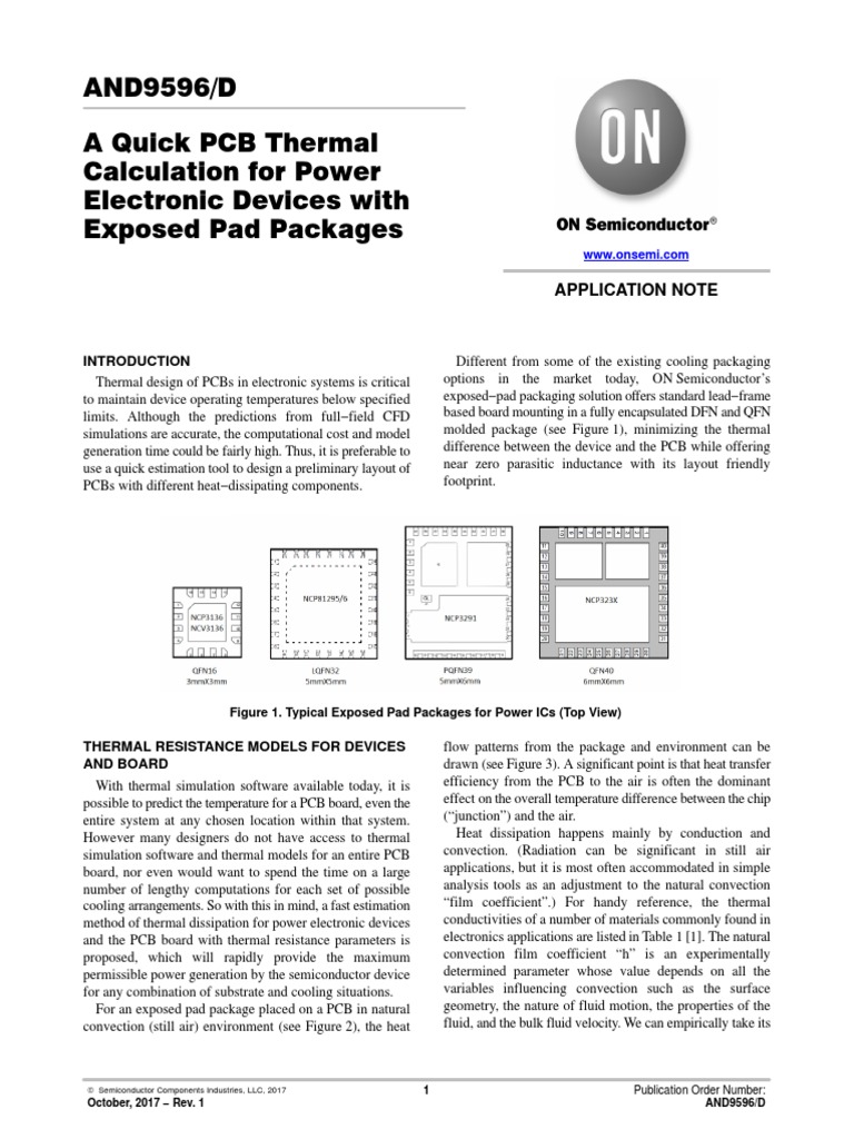 A Quick PCB Thermal Calculation For Power Electronic Devices With ...