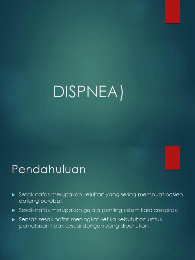 Panduan Diagnostik Dispnea | PDF