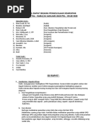 Contoh Format Risalah - Notulen Rapat KM 41-2021 Sampel | PDF