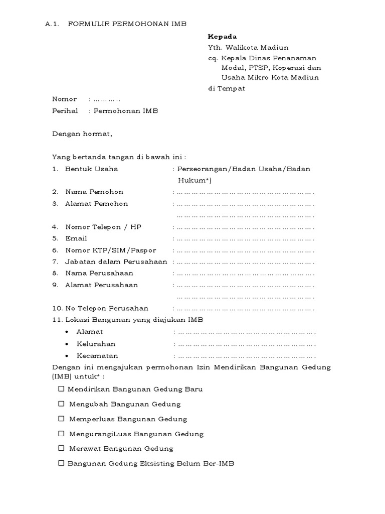 1 Simbg - Formulir | PDF