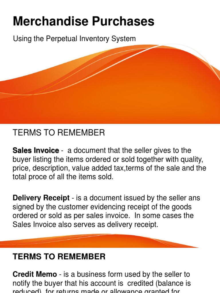 Merchandise Purchases | PDF | Discounts And Allowances | Invoice