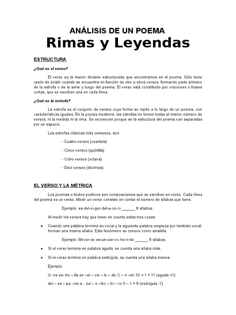 Análisis de Un Poema | PDF | Rima | Poesía