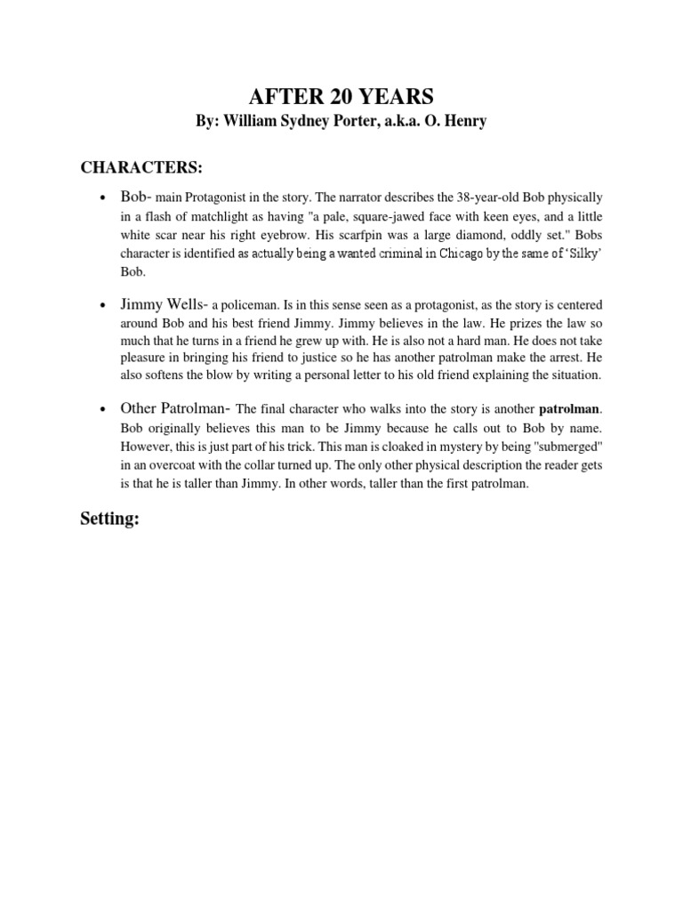 After 20 Years | PDF