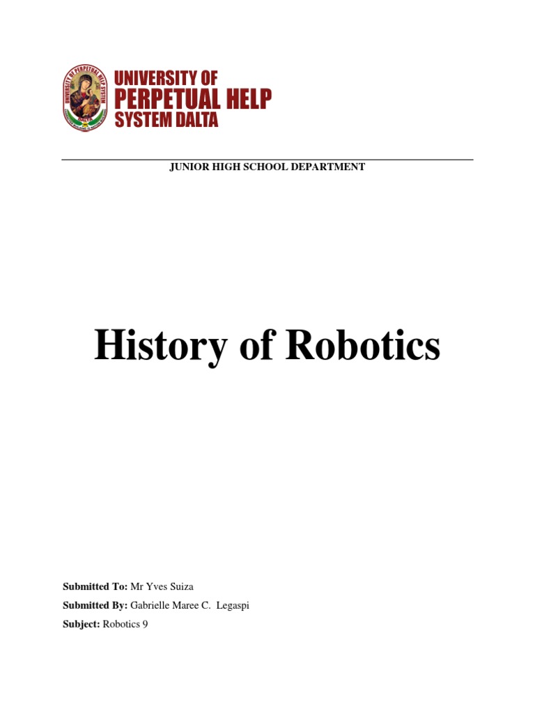 History of Robotics | PDF | Robot | Robotics