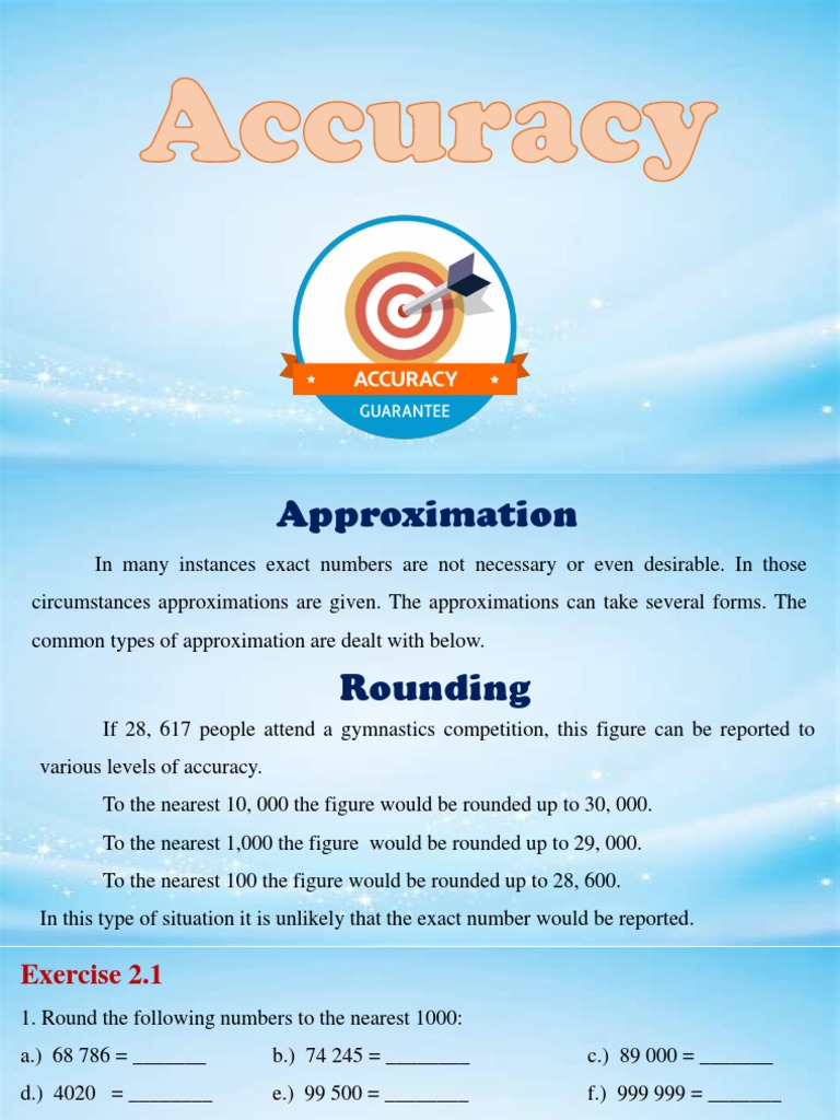 Chapter 2 - Accuracy | PDF | Significant Figures | Numbers
