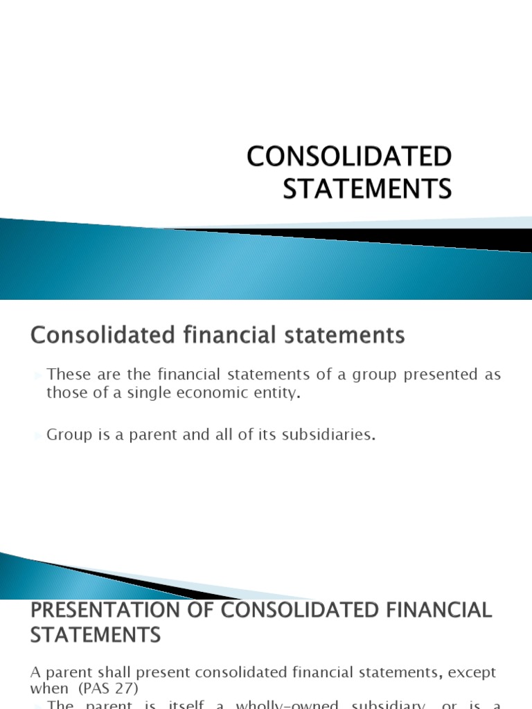 Conso FS | PDF | Debits And Credits | Book Value