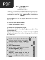 Treino de Assertividade - 1 | PDF